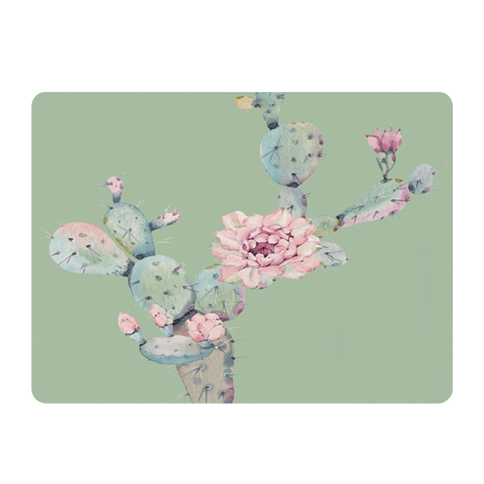 Bluethy Mouse Pad Soft Anti-slip Smooth Plant Cactus Desk Keyboard ...