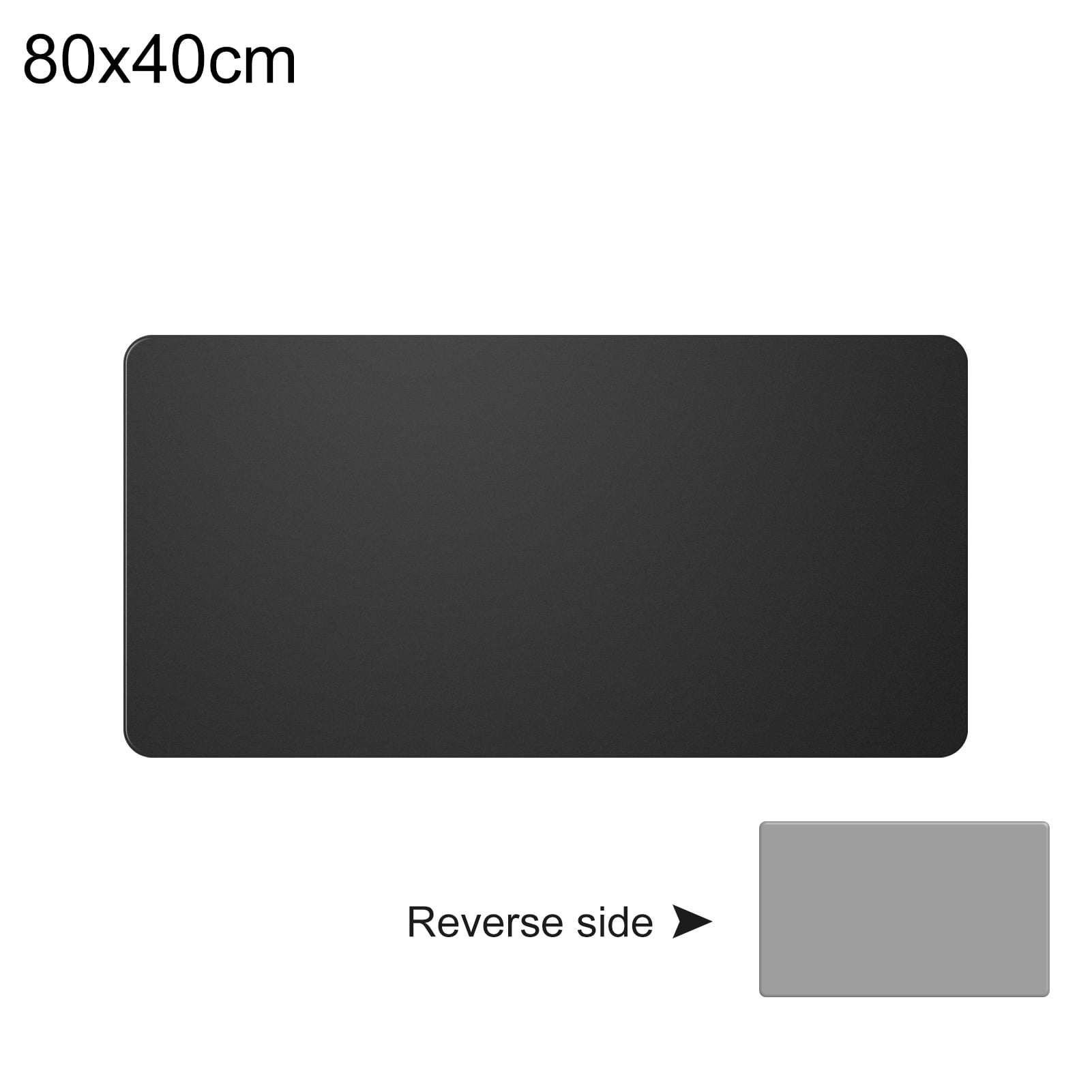 Bluethy Mouse Pad Two-sided Use Anti-slip Faux Leather Waterproof ...