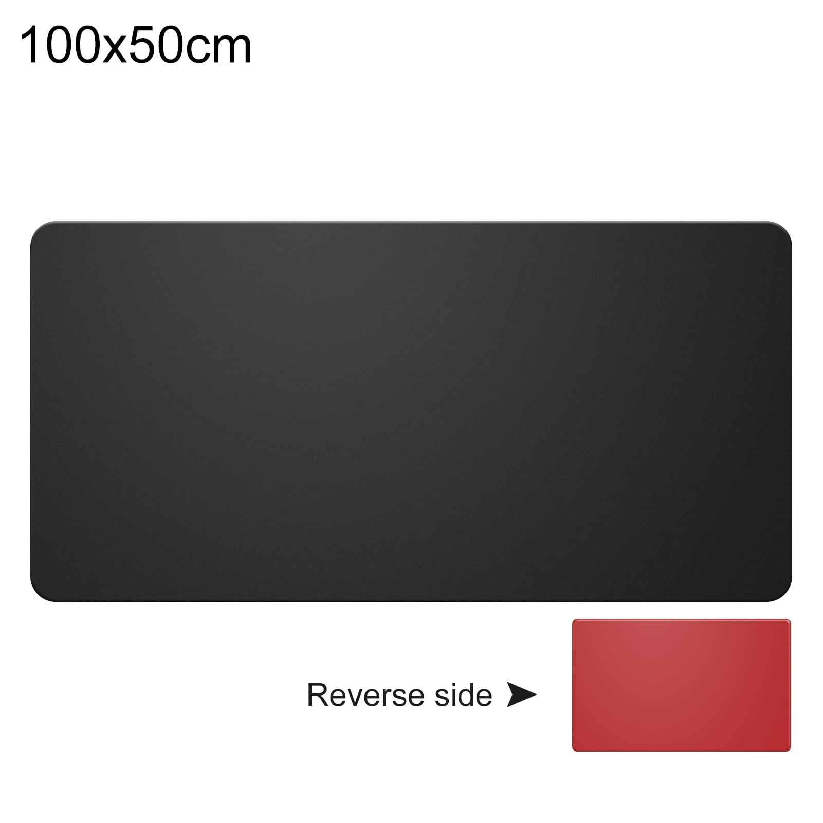 Bluethy Mouse Pad Two-sided Use Anti-slip Faux Leather Waterproof ...