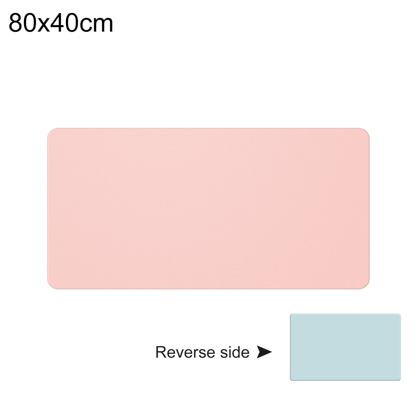 Bluethy Mouse Pad Two-sided Use Anti-slip Faux Leather Waterproof ...