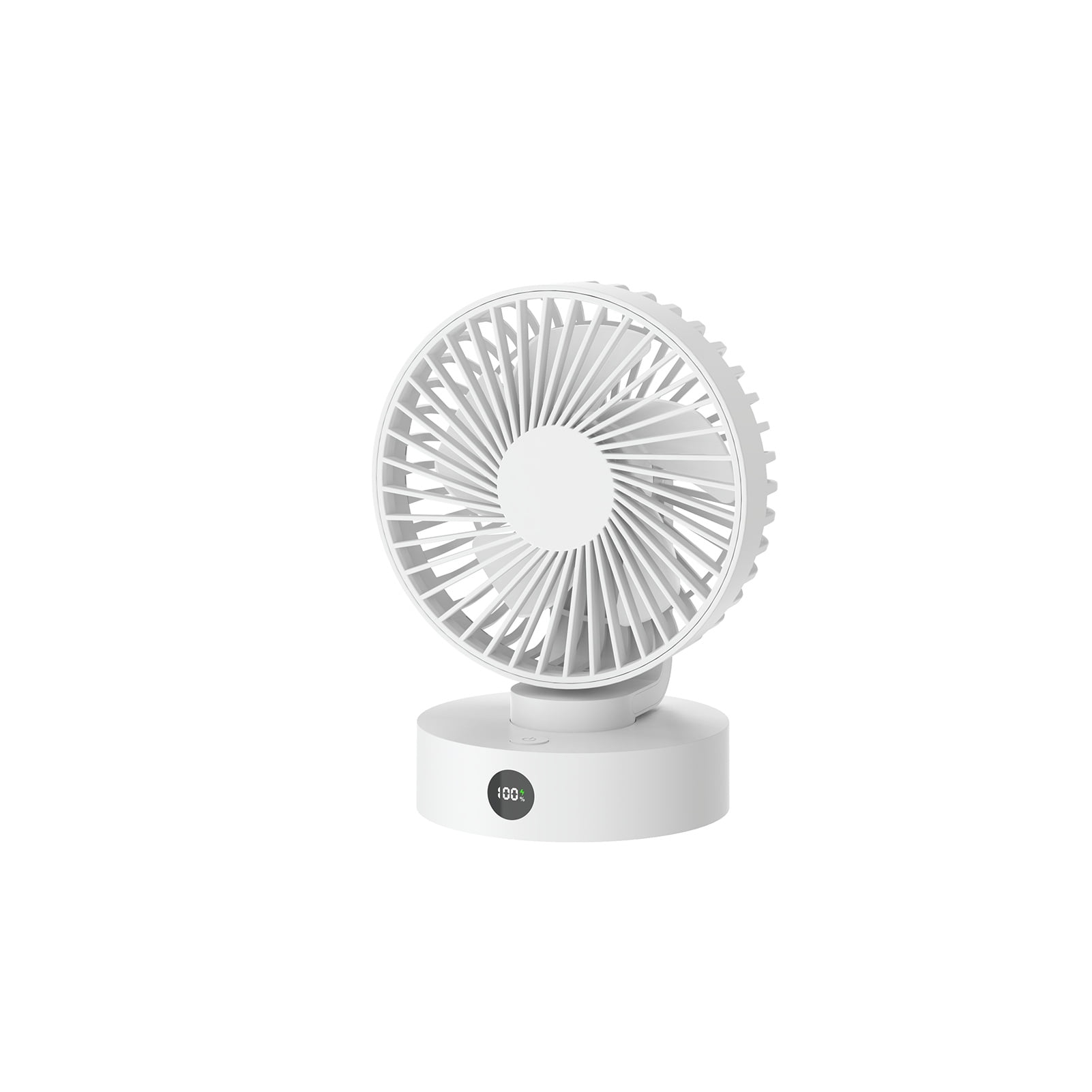 Bluethy Portable Desk Fan 5 Speeds Adjustable Wind Small Power Fan with ...