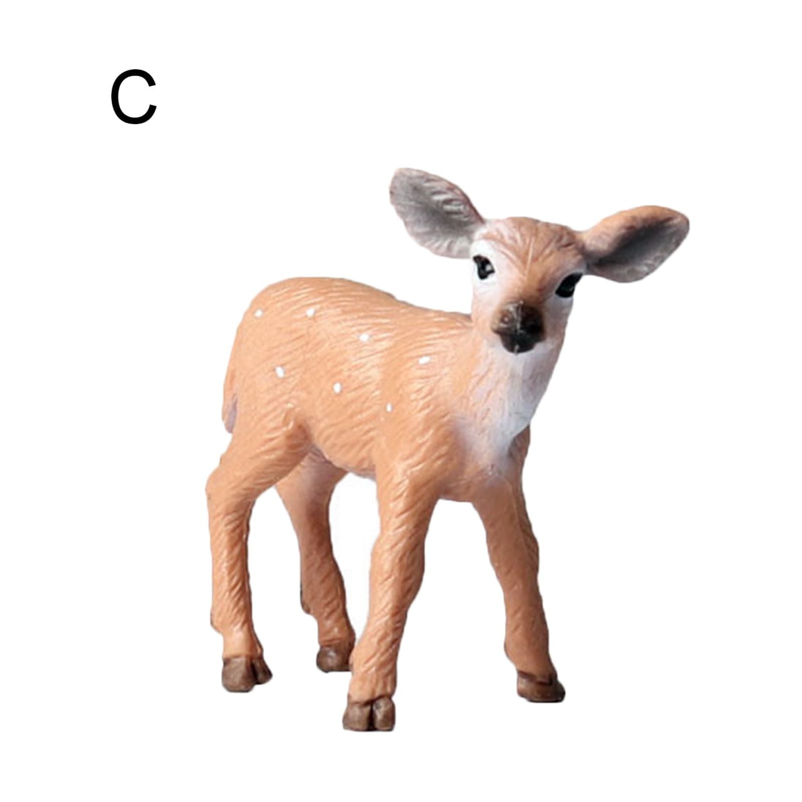 Bluethy Simulated Solid Forest Deer Figurine Elk Animal Model Table ...