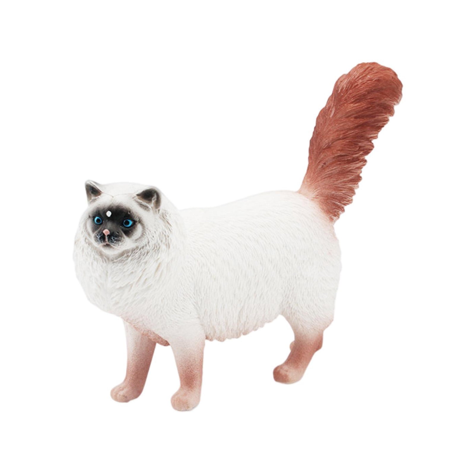 Bluethy Simulation Cat Figurine PVC Solid Kitten Model Realistic ...