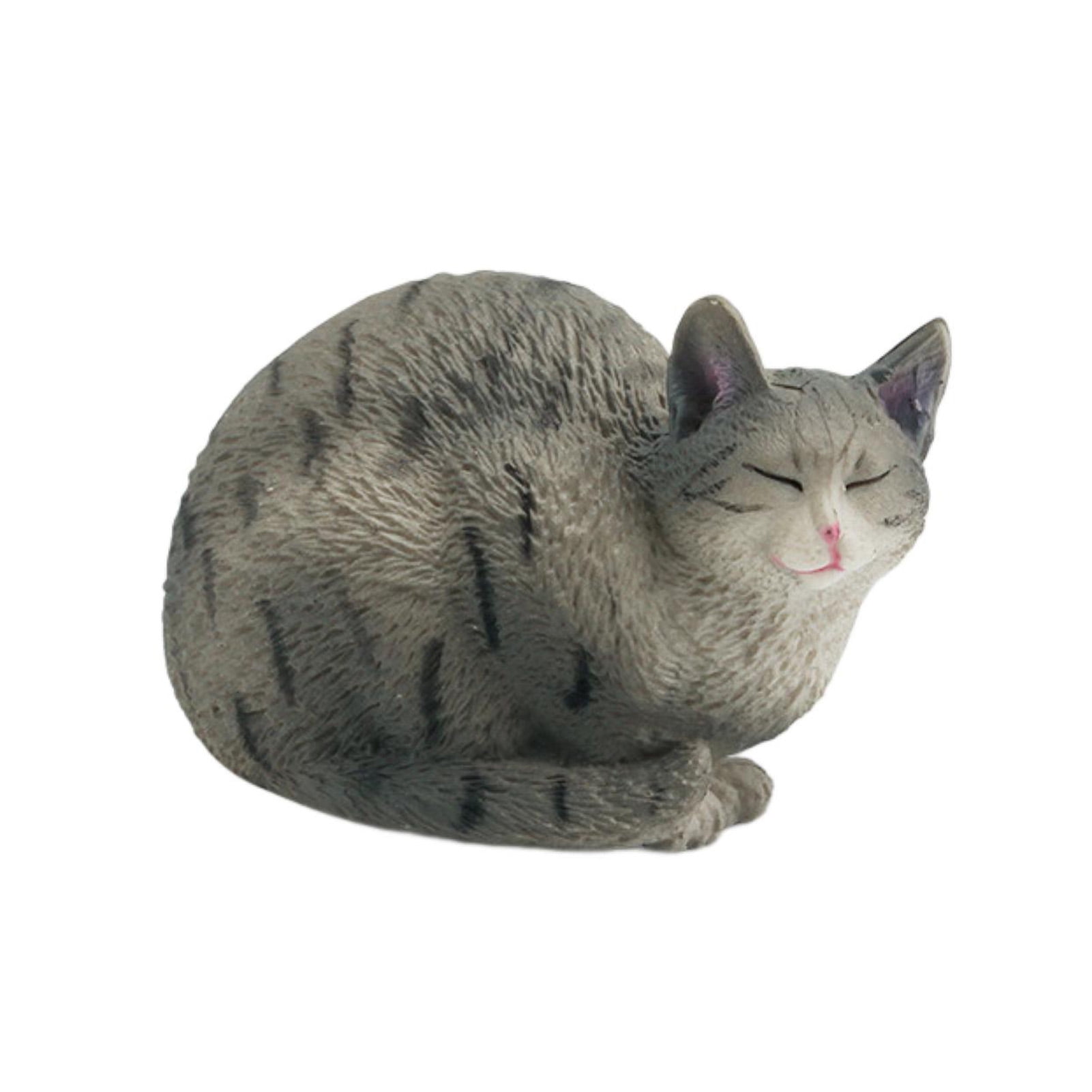 Bluethy Simulation Cat Figurine PVC Solid Kitten Model Realistic ...