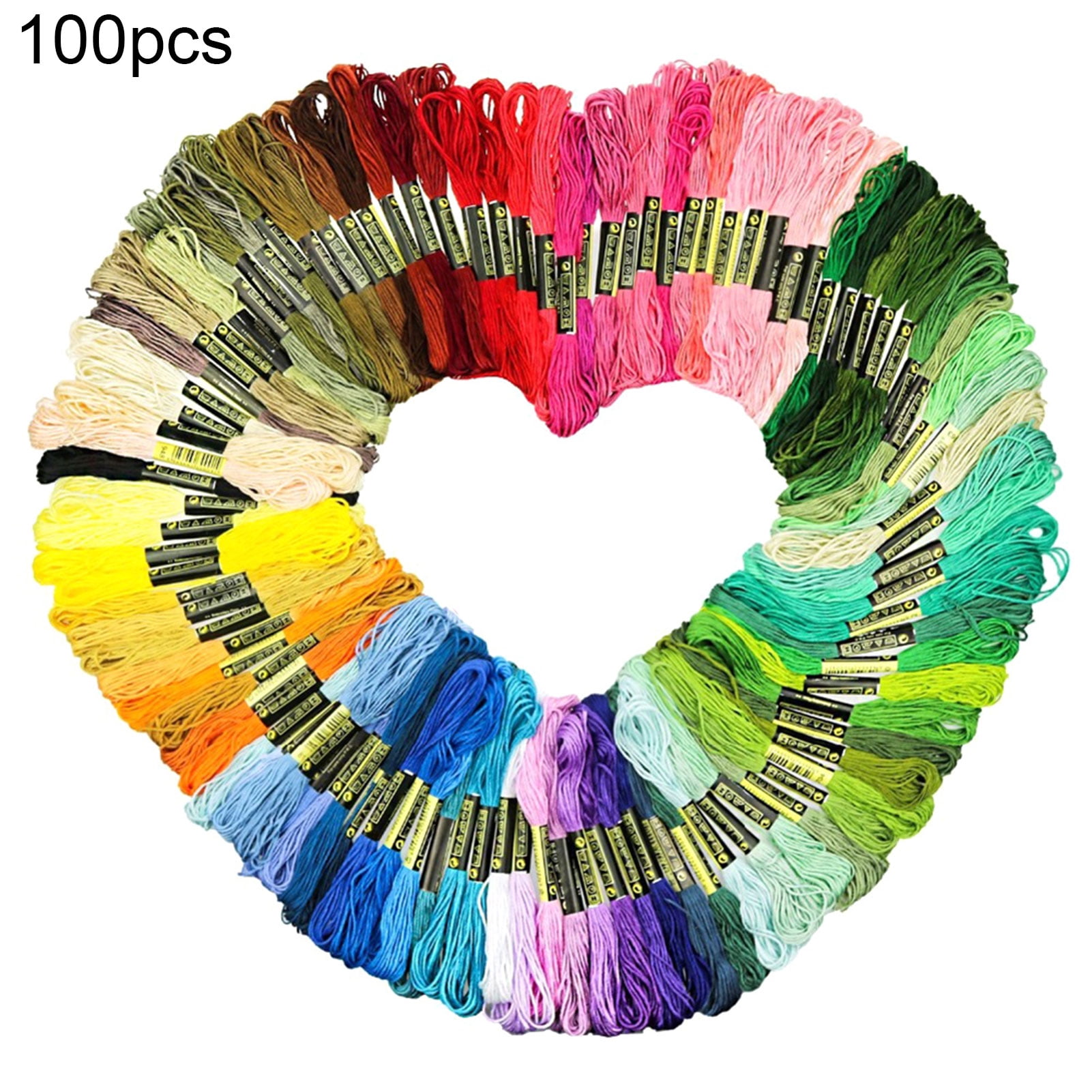 Bluethy Thread Soft Flexible Vibrant Color Embroidery Floss Bracelet ...