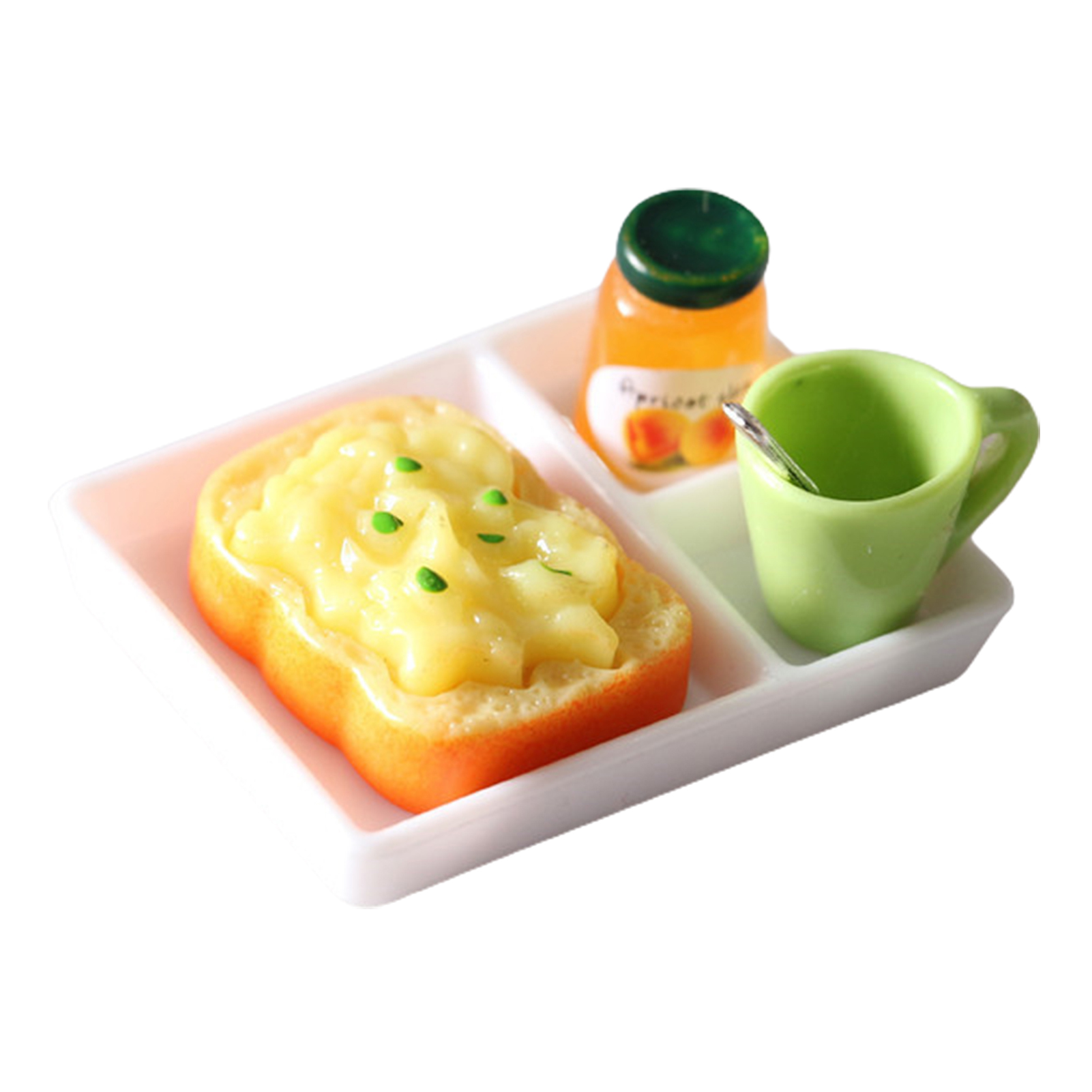 Bluethy Toast Model Simulation Shooting Props Resin Dollhouse Miniature ...