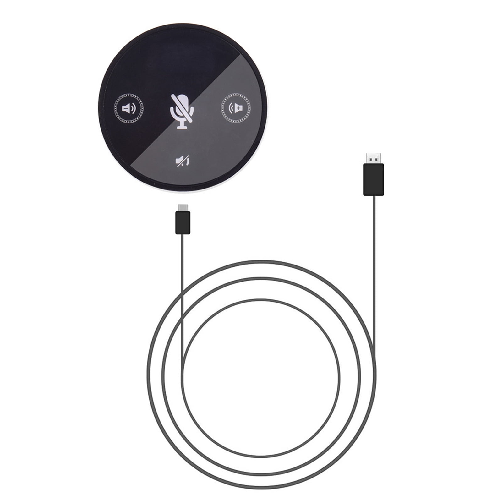 Bluethy USB Desktop Microphone with Speaker Volume Control Plug-Play ...