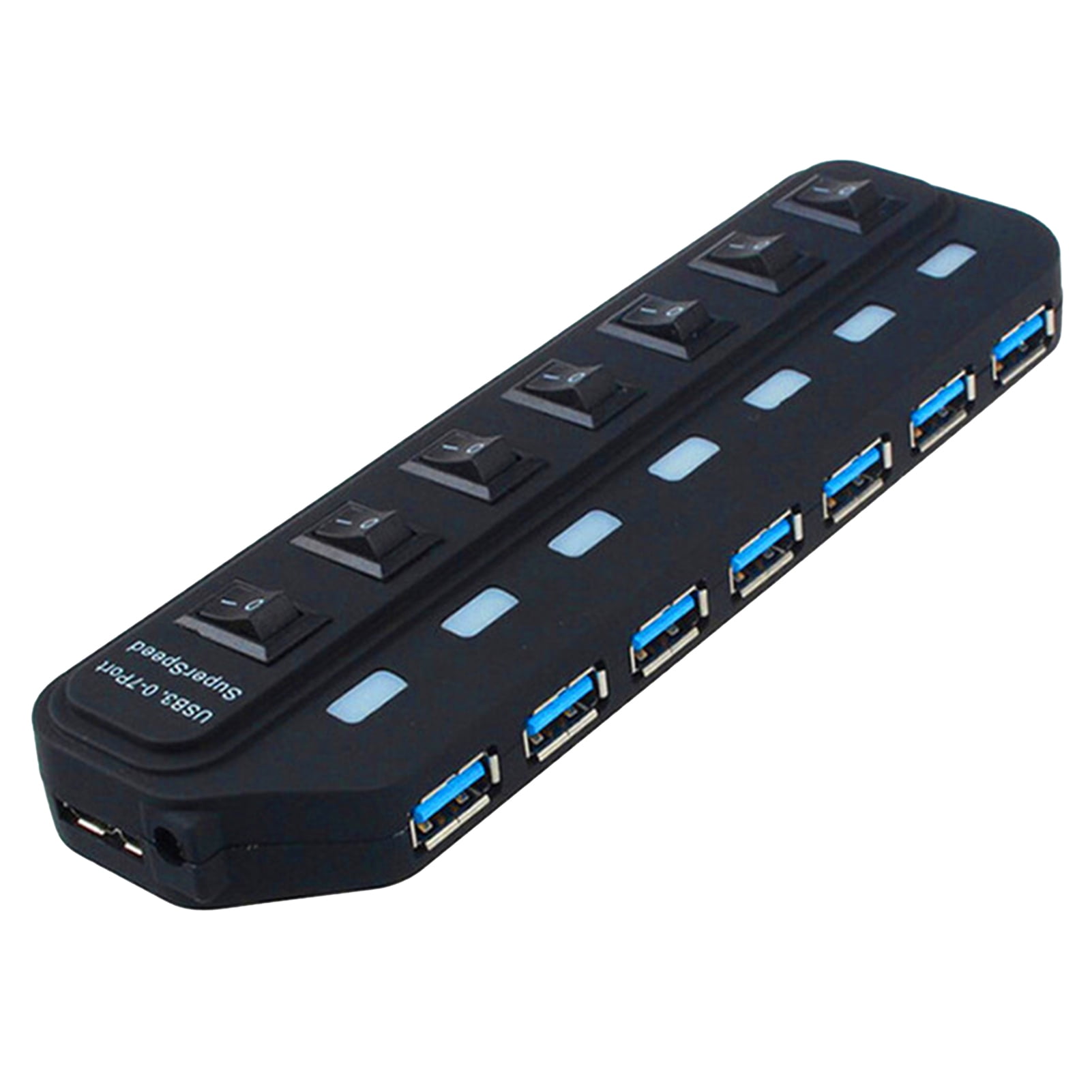 Bluethy USB3.0 Power Adapter 7 Ports Multi USB Splitter Hub 7-in-1 ...