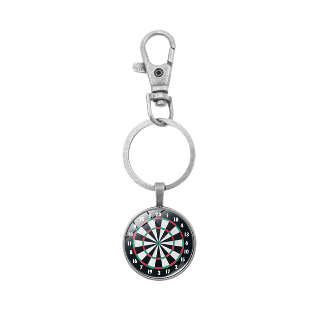 Bluethy Vintage Unisex Dart Board Pendant Keychain Key Ring Holder ...