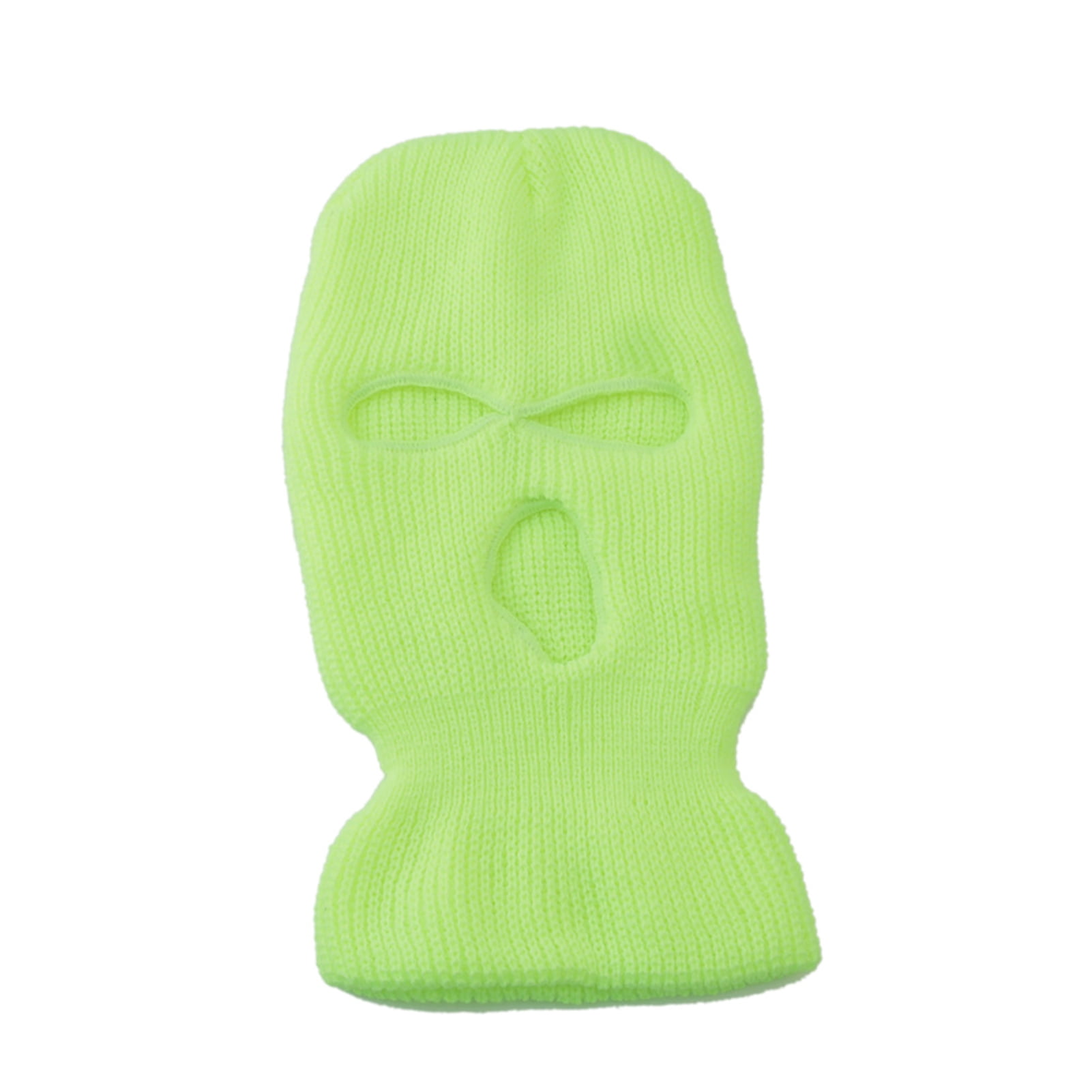 Bluethy Winter Warm 3 Holes Solid Color Woolen Yarn Hat Face Cover for ...