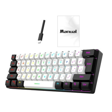 onn. RGB Mechanical Gaming Keyboard with Compact Tenkeyless Design ...
