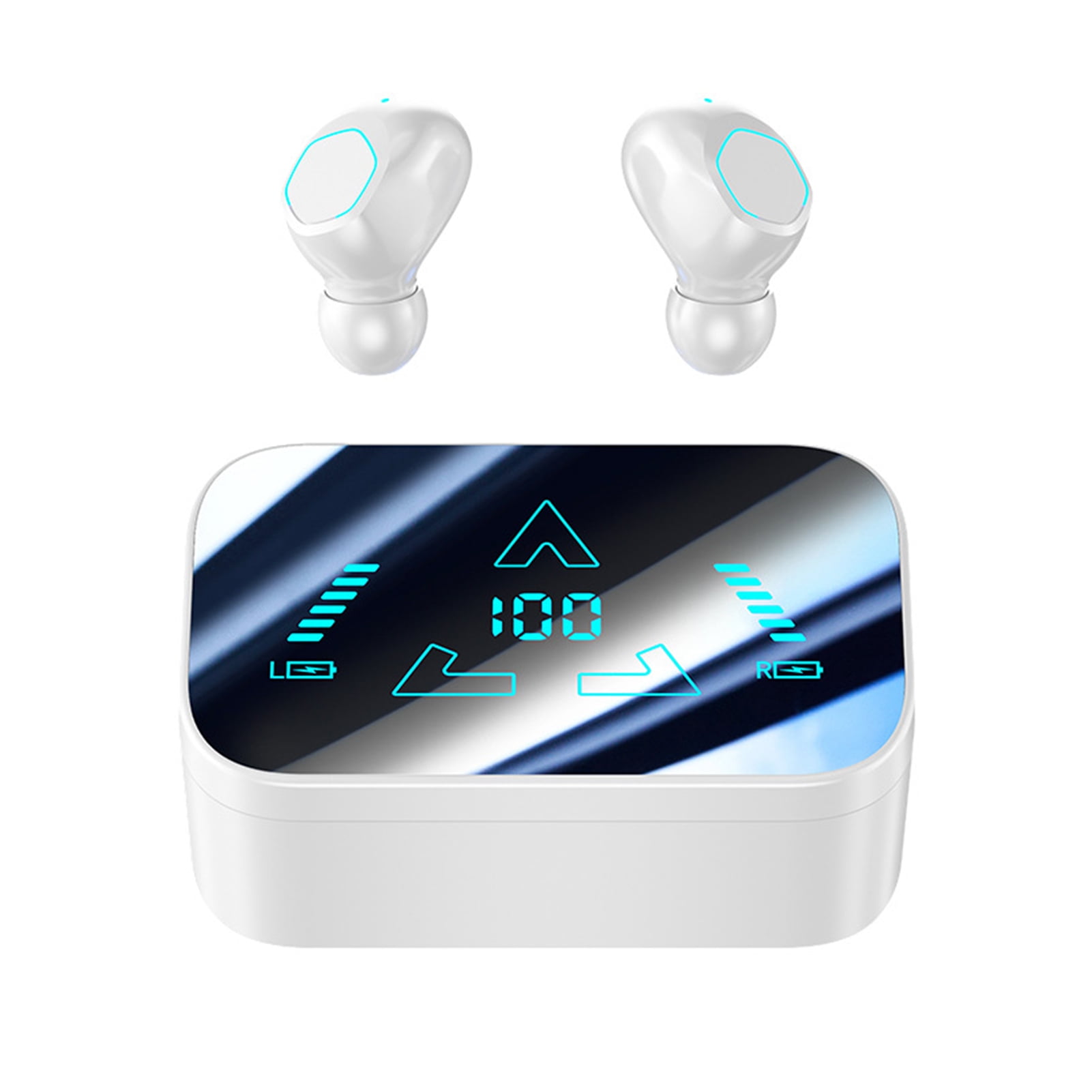 Bluethy Wireless Earbuds Digital Display Charging Case Built-in Mic ...