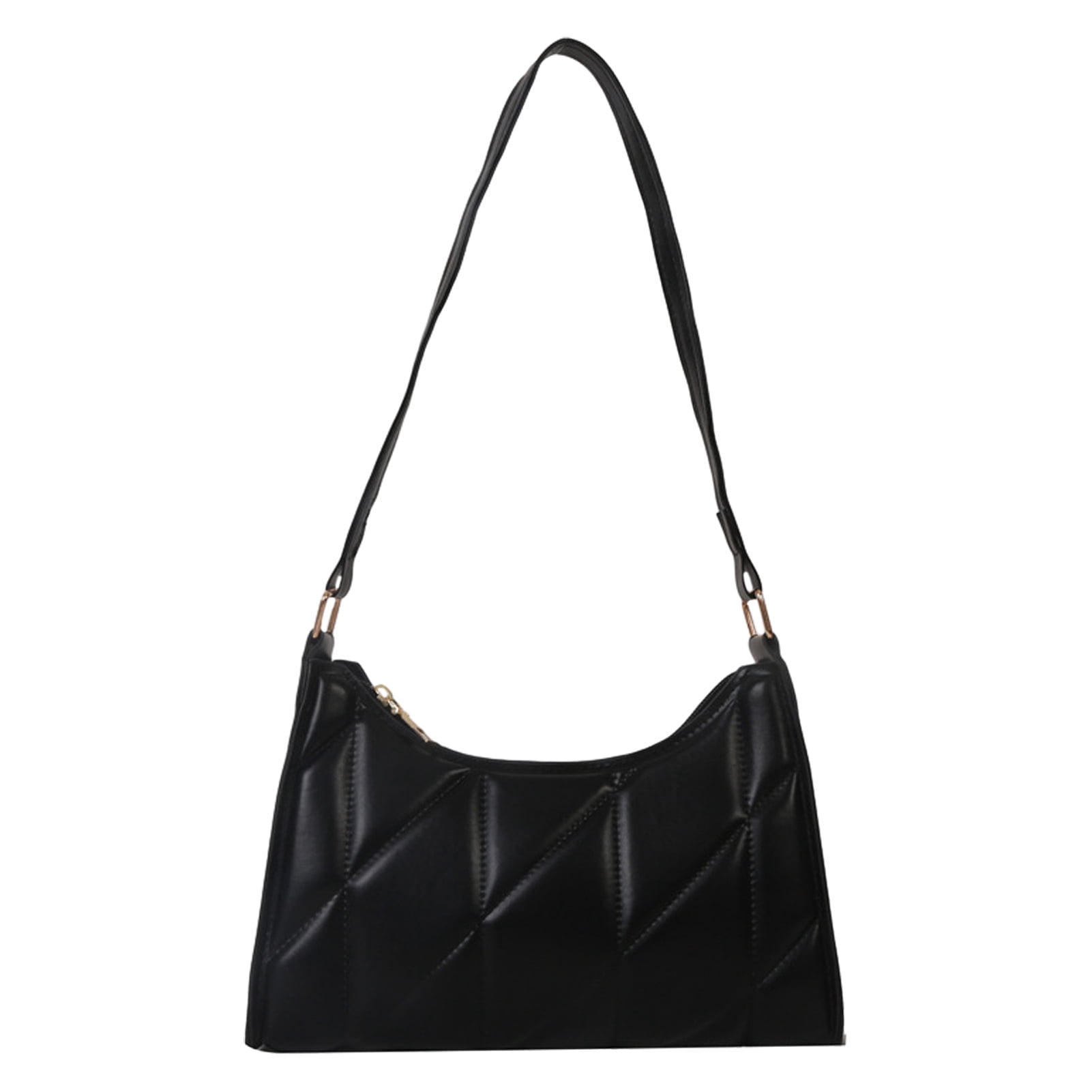 Bluethy Women Shoulder Bag Smooth Faux Leather Large Capacity Zipper ...