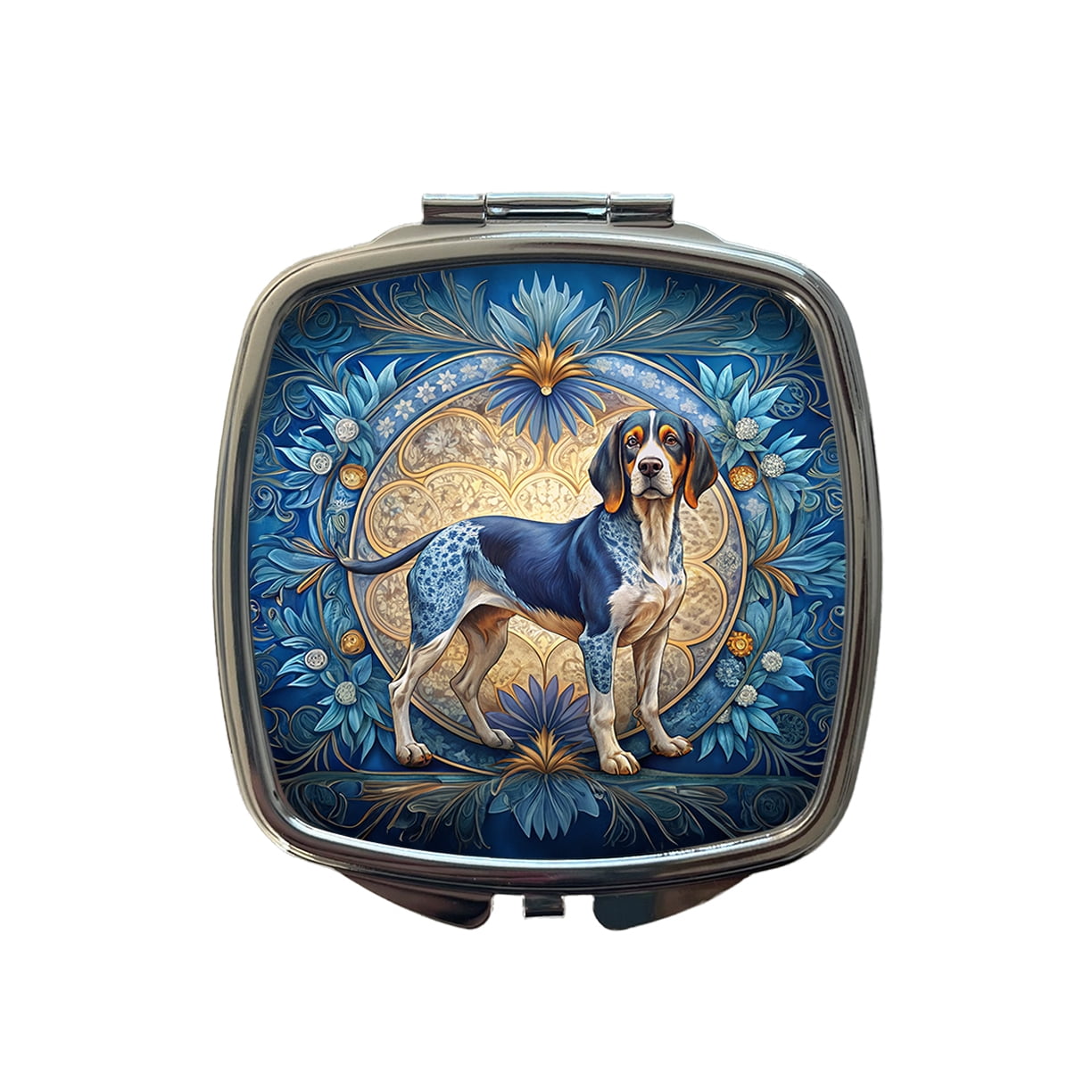 Bluetick Coonhound Dog Art Nouveau Travel Makeup Handbag Purse Small ...