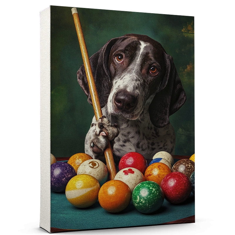 Bluetick Coonhound Dog Canvas Billiards Canvas – Cute Bluetick ...