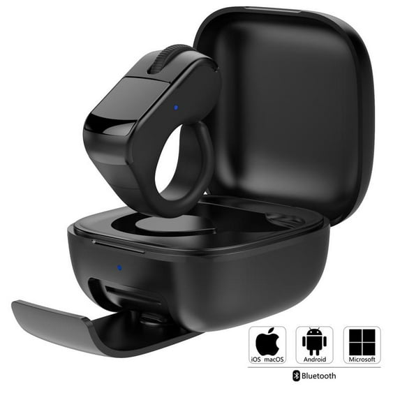 Bluetooth+2.4G Remote Control Scrolling Finger Ring Air Mouse with ...