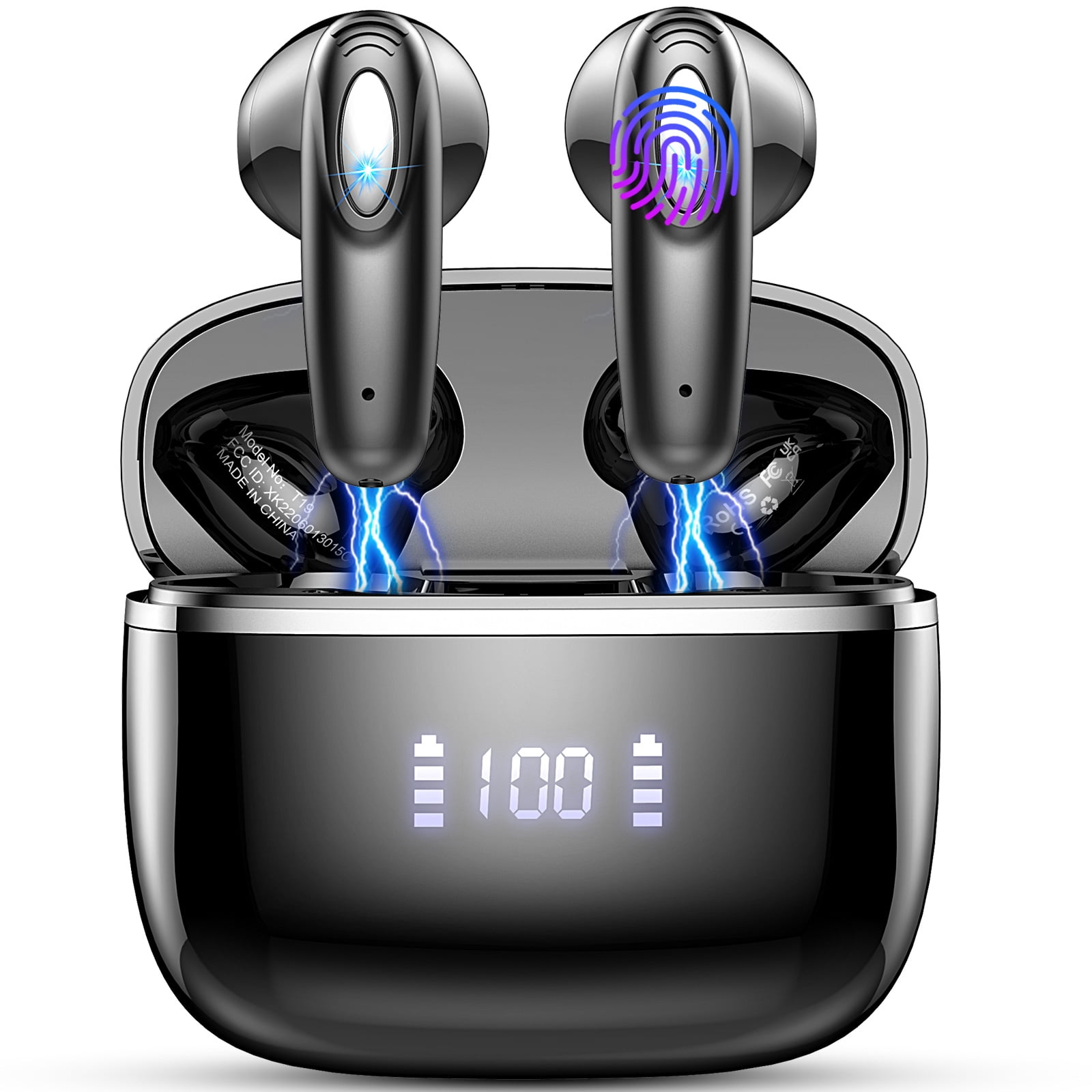 Bluetooth, 2025 Auricolari Bluetooth5.3 con Stereo 3D Immersivo, Cuffie ...