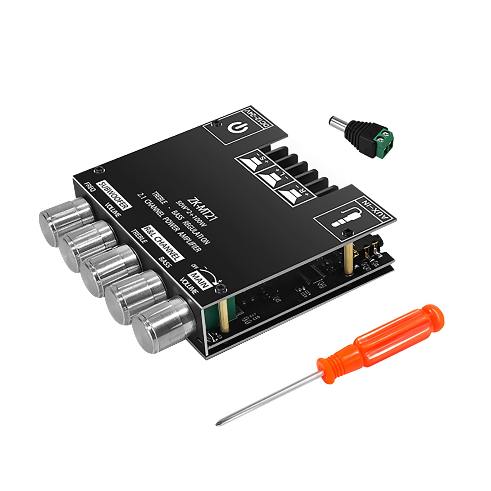 Bluetooth 5.0 2.1 Channel Amplifier Board 50W+50W+100W Power Metal ...