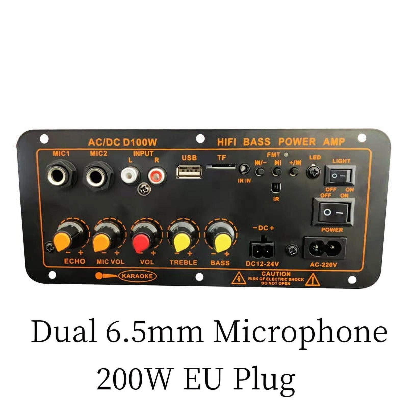 Bluetooth 5.0 Audio 600W Amplifier Board D300 Subwoofer Dual Microphone ...