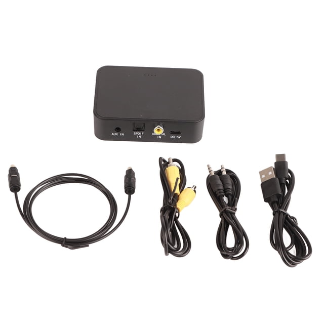 Bluetooth 5.0 Audio Transmitter Adapter with Optical Fiber Coaxial AUX ...