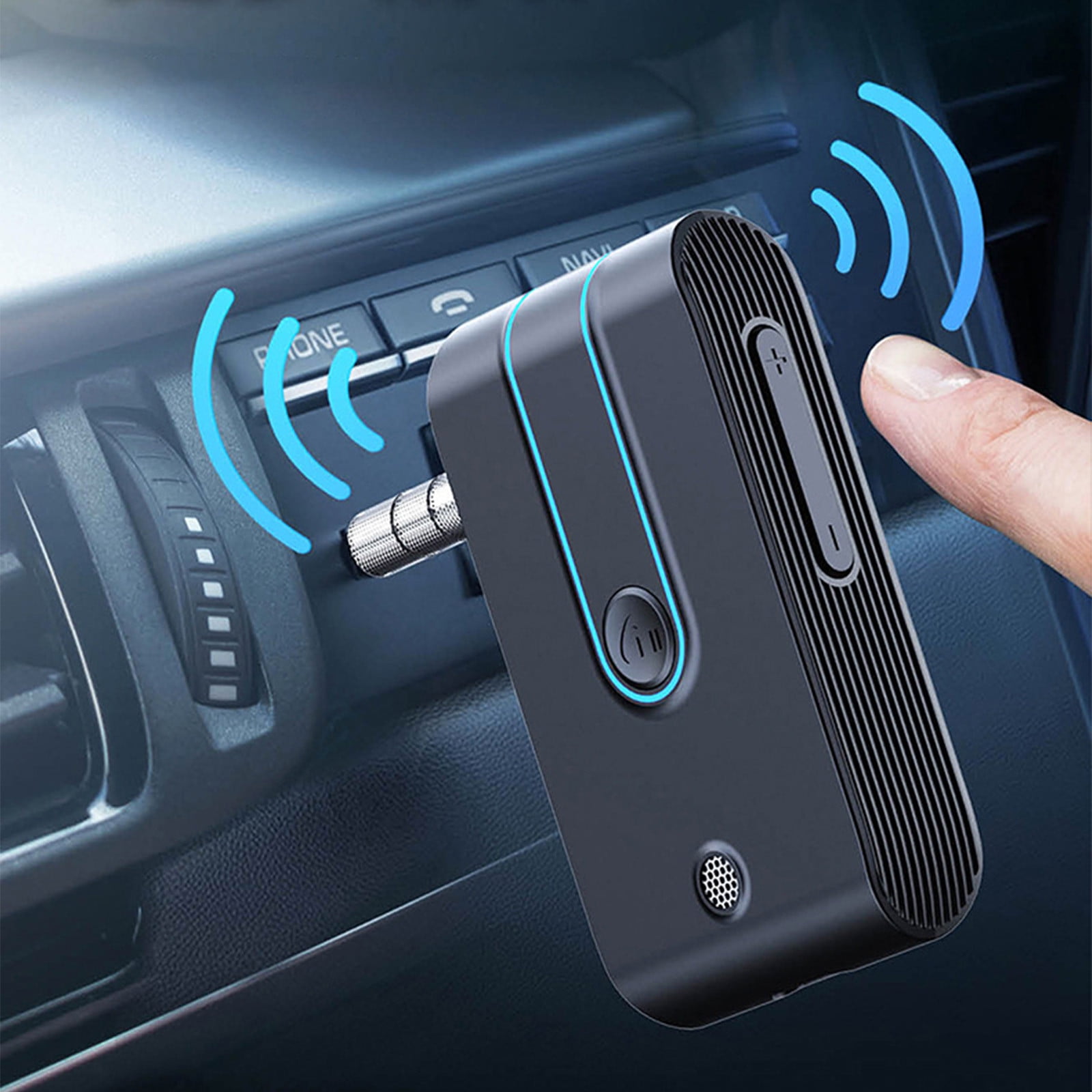 Bluetooth 5.0 Car AUX Adapter – Wireless Audio Receiver with Lossless ...