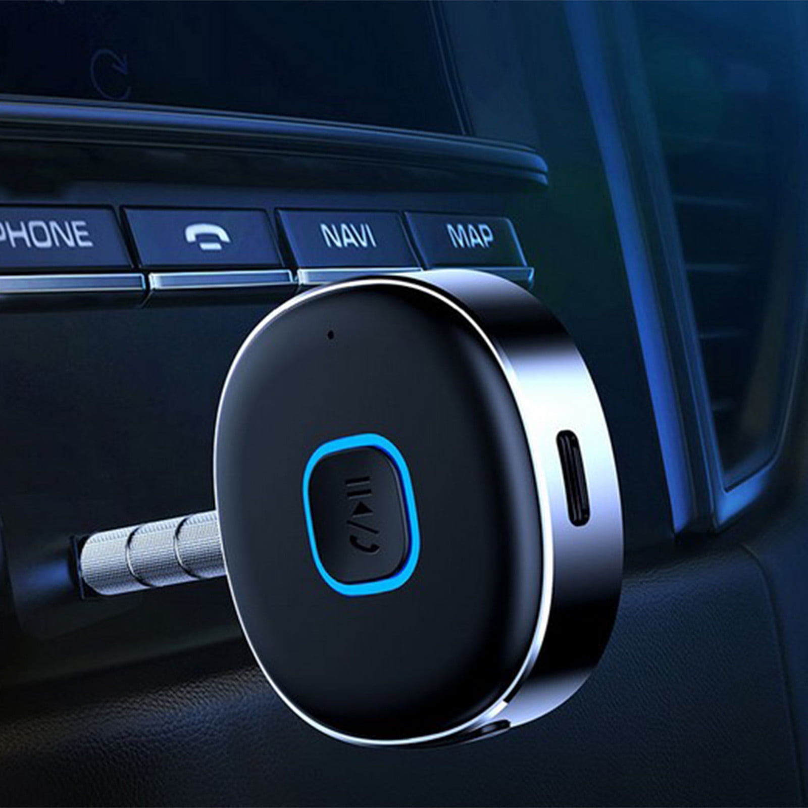 Bluetooth 5.0 Car Audio Adapter, Noise-Cancelling Stereo Receiver, 10 ...