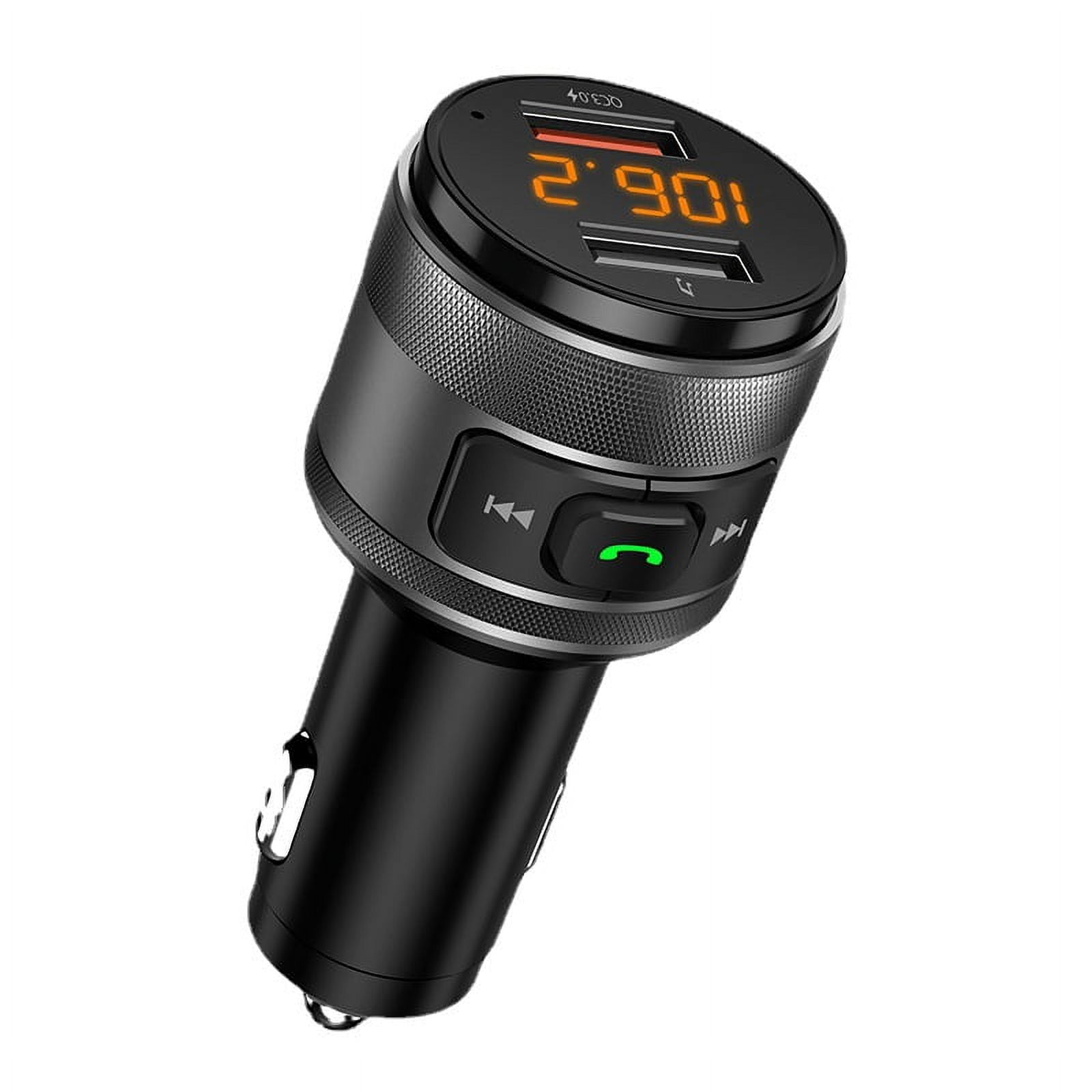 Bluetooth 5.0 FM Car Transmitter, 3.0 Wireless Bluetooth FM Radio ...