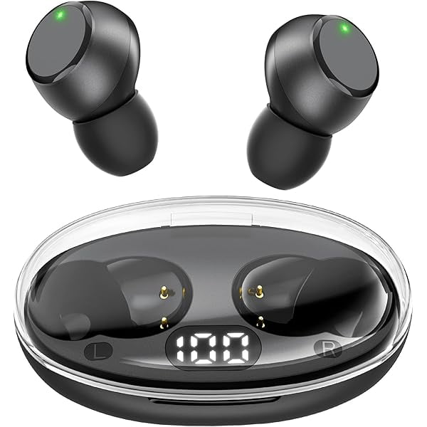 Bluetooth 5.0 Headphones Wireless Earbuds Mini Ear Buds Build-in Mic ...