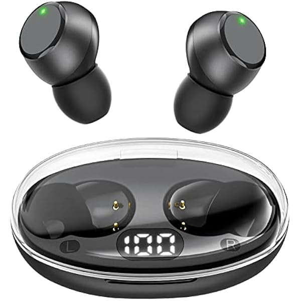 Bluetooth 5.0 Headphones Wireless Earbuds Mini Ear Buds Build-in Mic ...