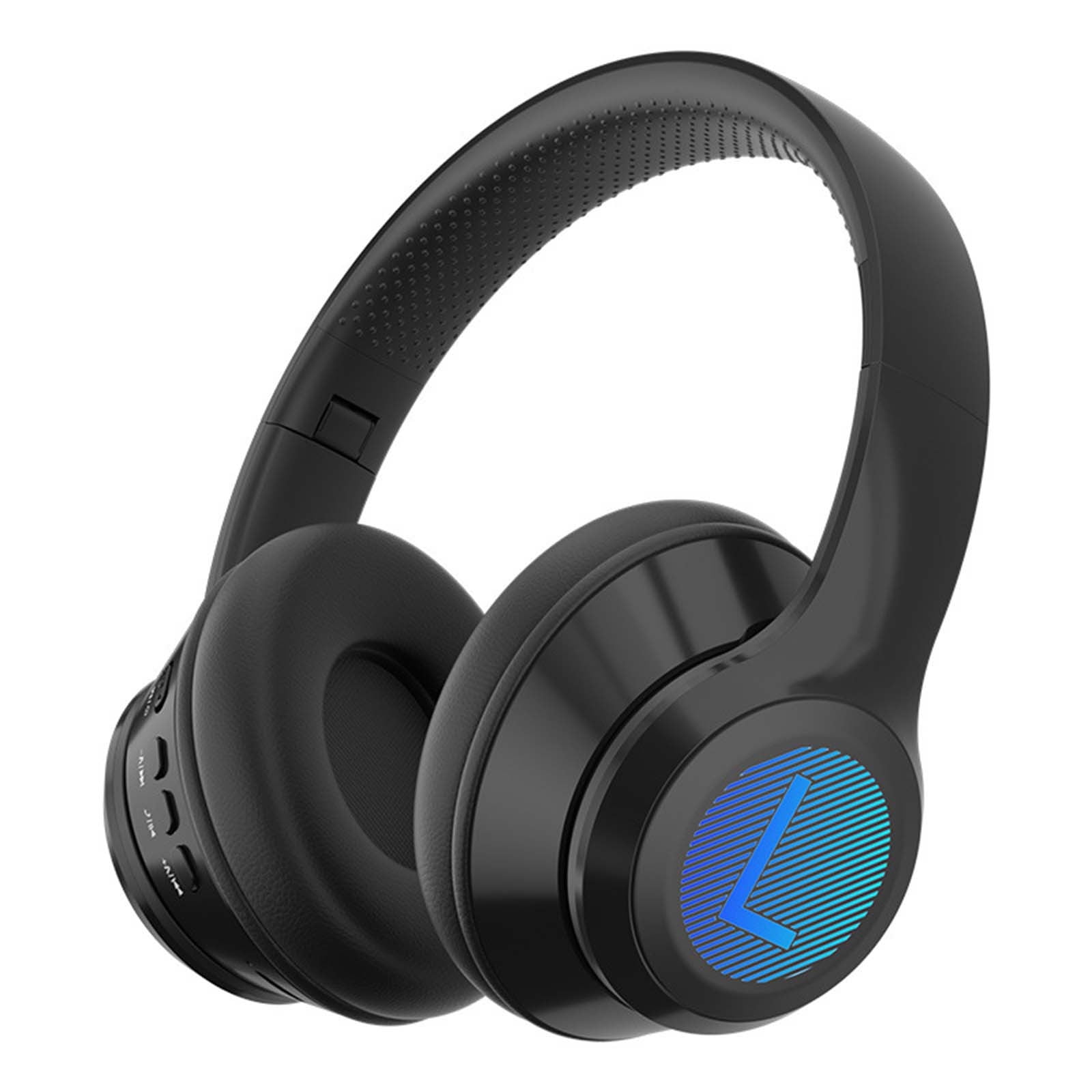 Bluetooth 5.0 Subwoofer Head-Mounted Foldable Headphones Built-in Mic ...