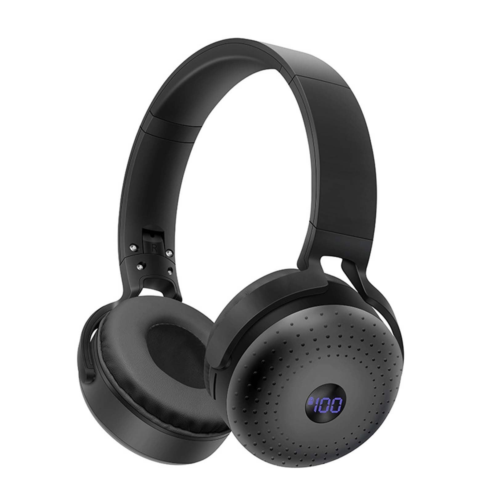 Bluetooth 5.0 Subwoofer Head-Mounted Foldable Headphones Built-in Mic ...