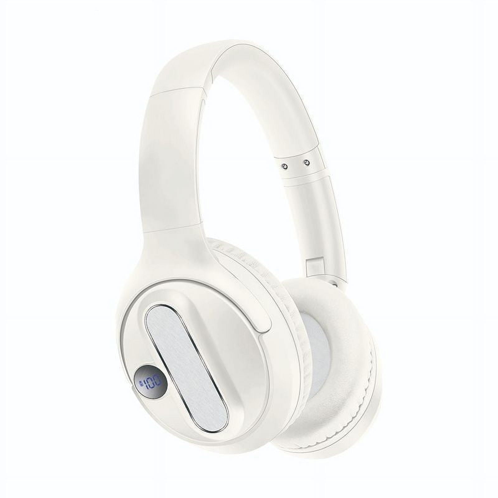Bluetooth 5.0 Subwoofer Head-Mounted Foldable Headphones - Built-in Mic ...