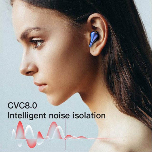 Bluetooth 5.0 Wireless Earbuds 9D HiFi Stereo Headphones In Ear Built In Microphone Headphones ...
