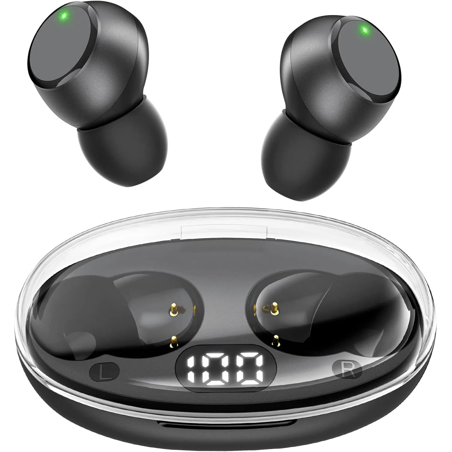 Wireless Earbuds with Charging Case 35Hrs Playtime IPX5 Waterproof ...