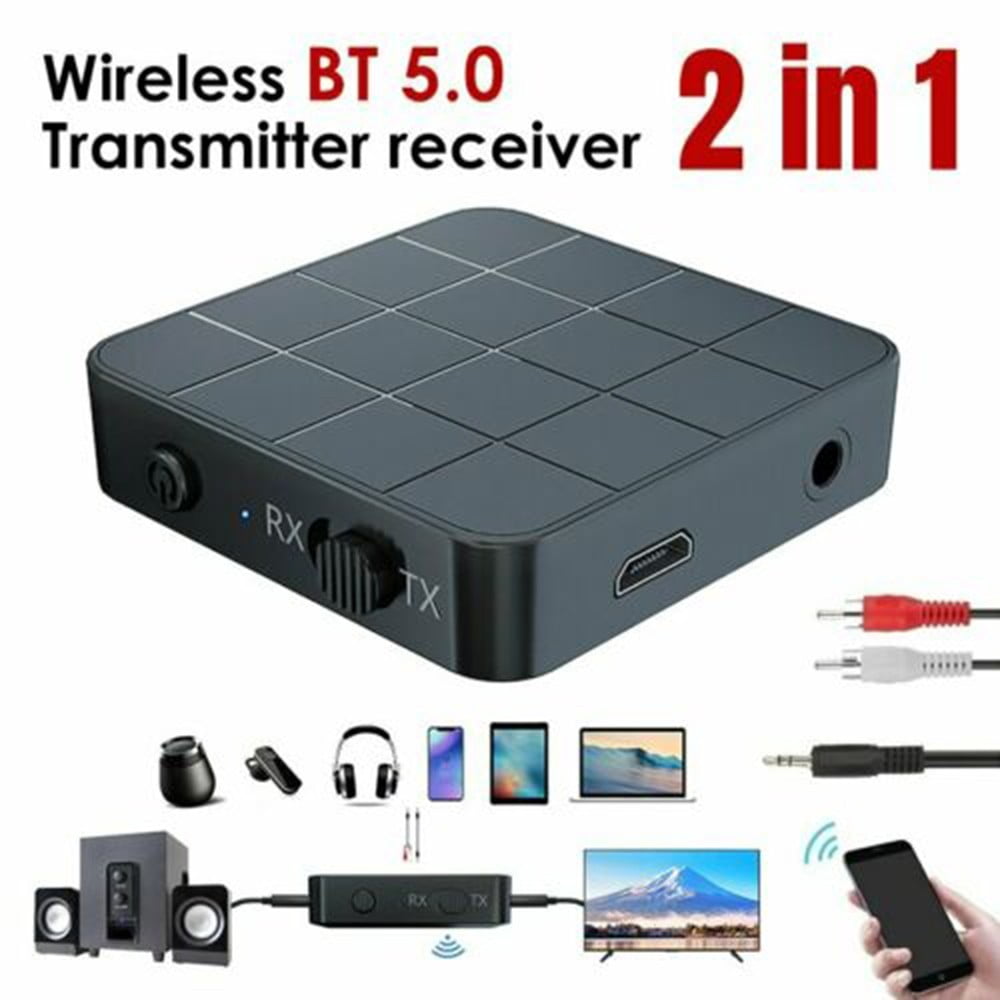 Bluetooth 5.0 Wireless Receiver Transmitter HIFI RCA To 3.5mm Aux Audio ...