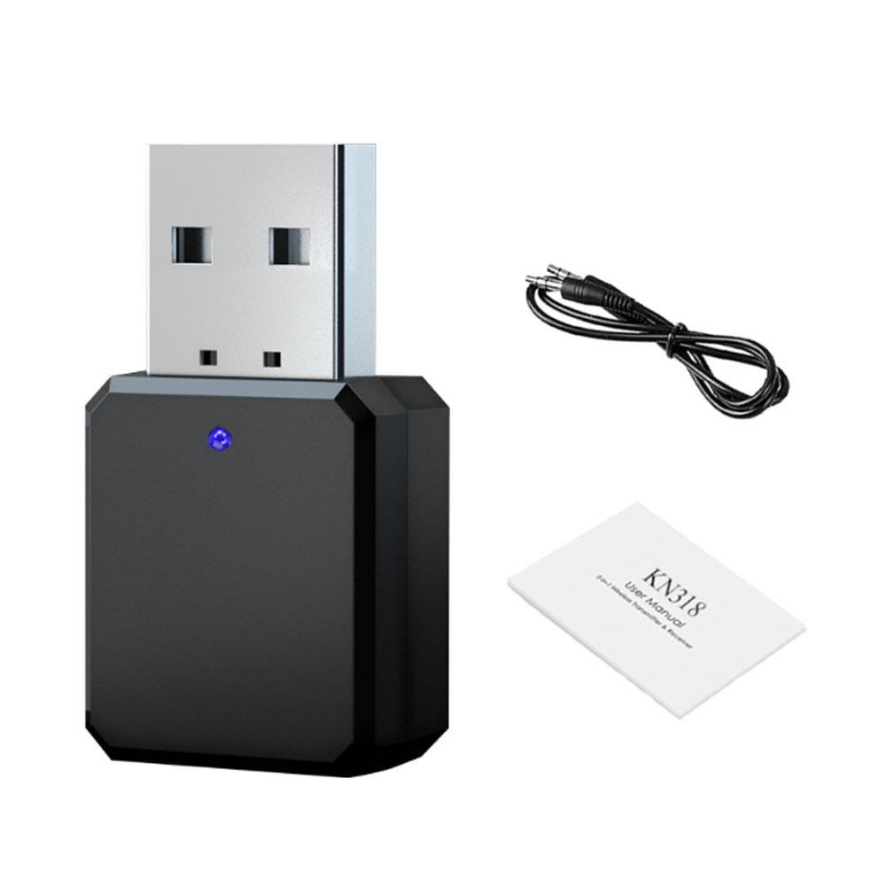 Bluetooth 5.1 Car Kit Wireless Music 3.5Mm Aux Usb Audio Adapter≥ Power ...