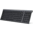 Bluetooth 5.1 Keyboard with Number Pad, Ergonomic Wireless Keyboard for ...