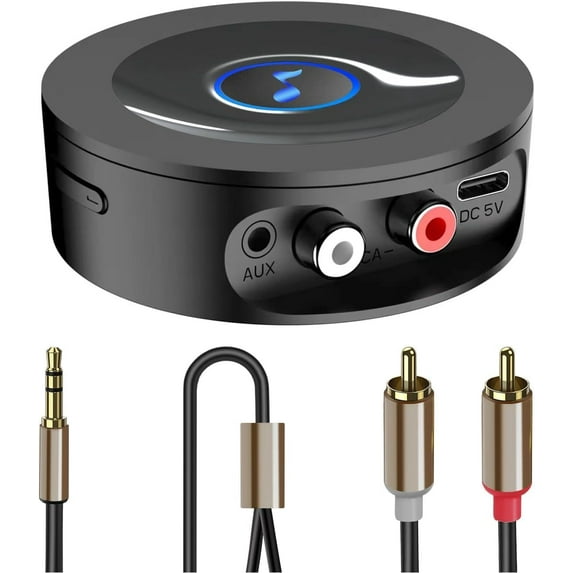 Bluetooth 5.2 Receiver for Home Stereo AUX Adapter HiFi Music Streaming ...