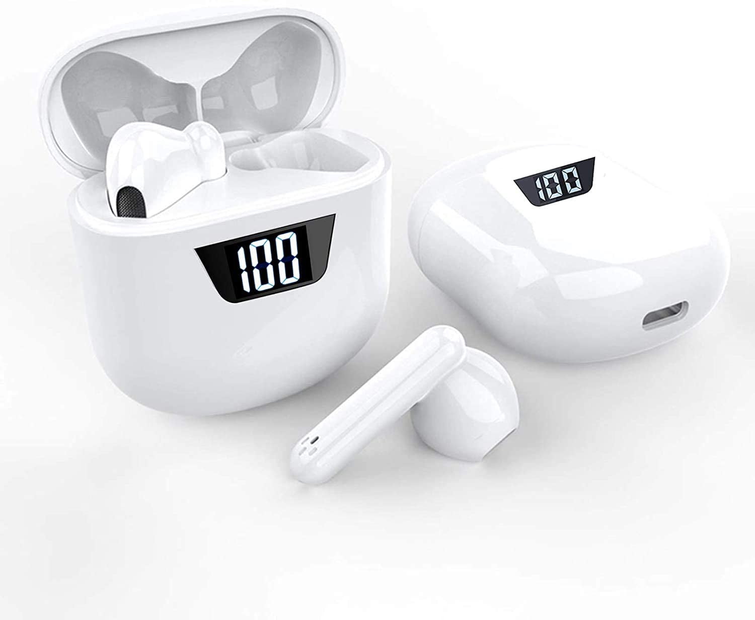 AIR7 Bluetooth 5.2 Earbuds, HD Sound, IPX7 Waterproof, LED Display Case ...