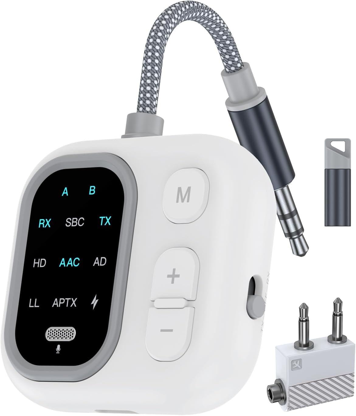 Bluetooth 5.3 Adapter for Airplane, Support 2 AirPods Dual Wireless ...