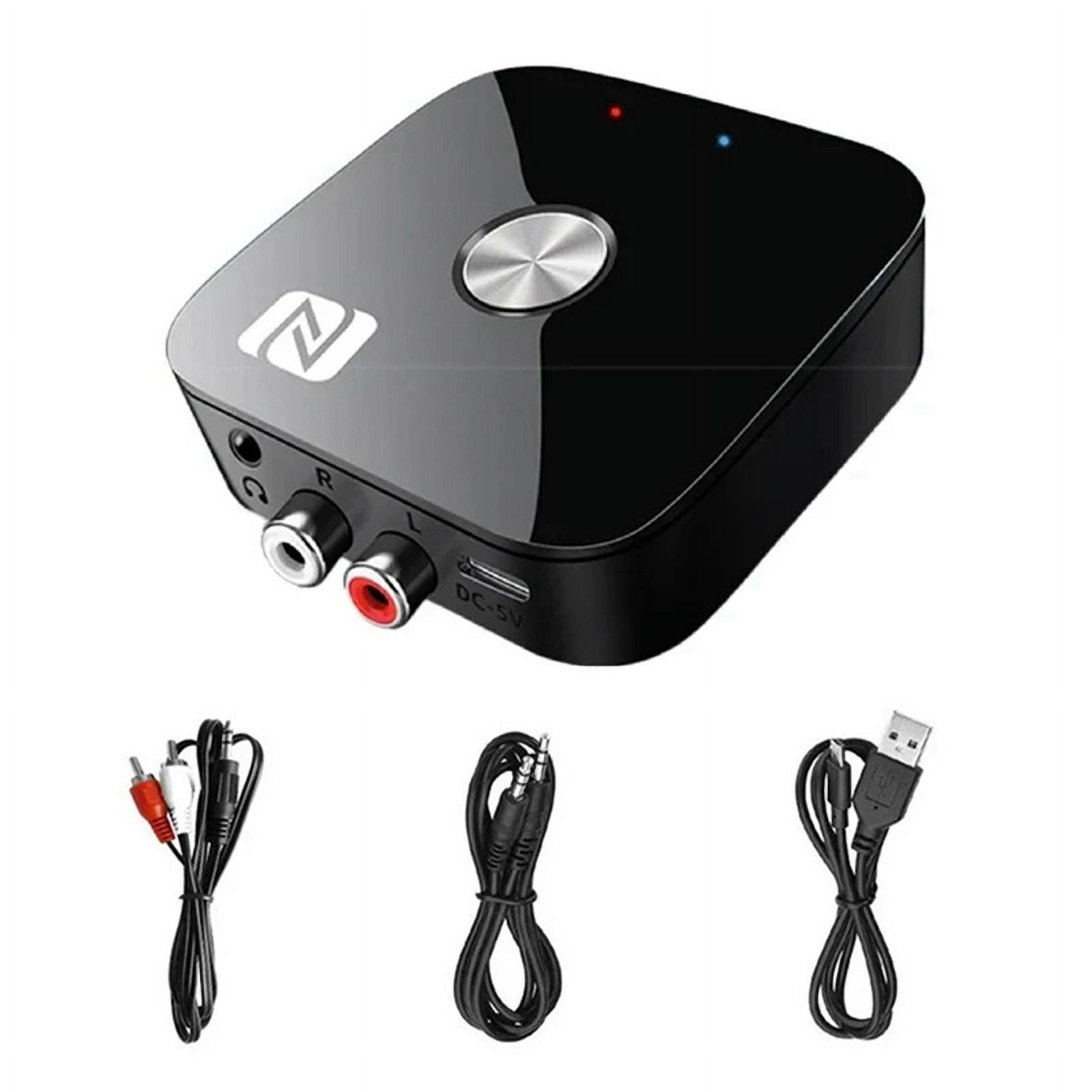 Bluetooth 5.3 Audio Receiver NFC 3.5mm AUX Bluetooth Adapter for Stereo Receiver - Walmart.com