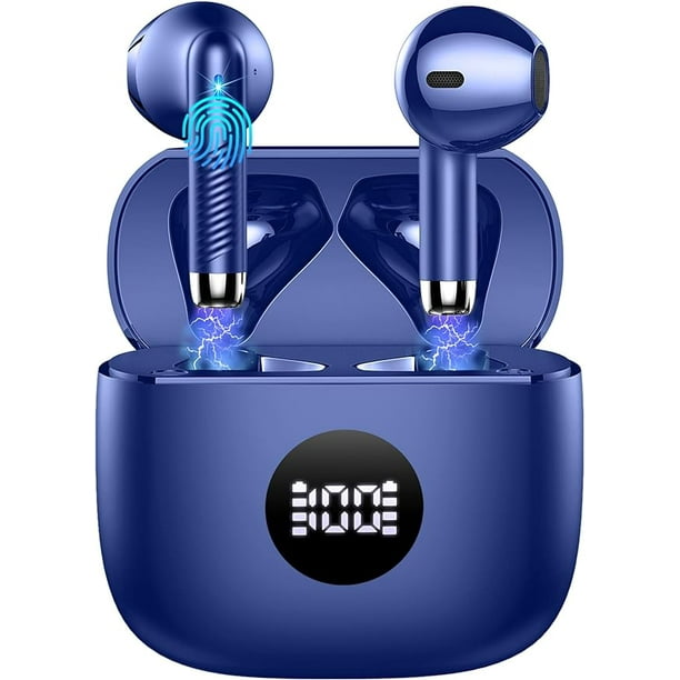 Bluetooth 5.3 Earbuds with LED Display, Bass Stereo, Noise Cancelling ...