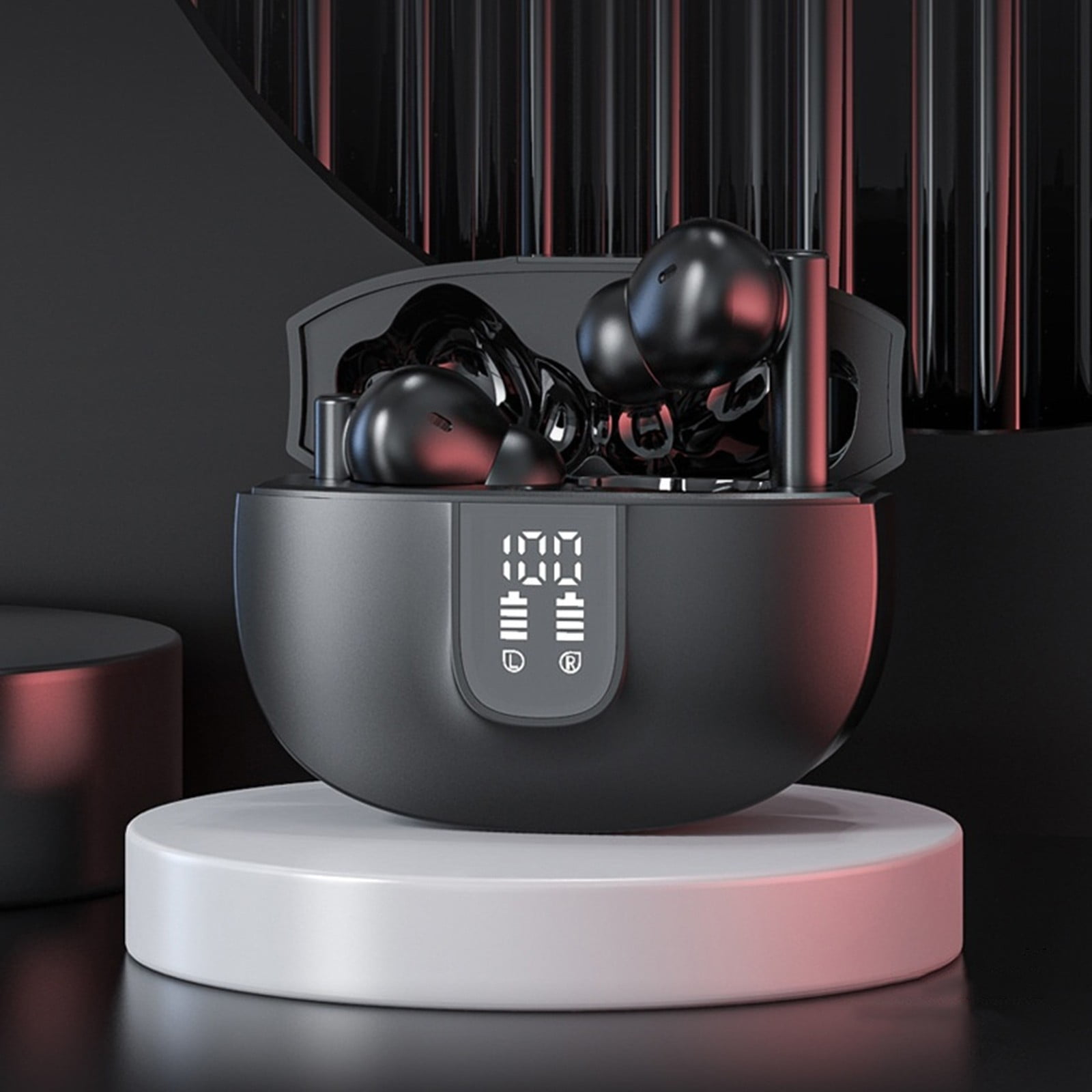 Bluetooth 5.3 Earphones, High-Definition Audio, Noise Reduction + Long ...