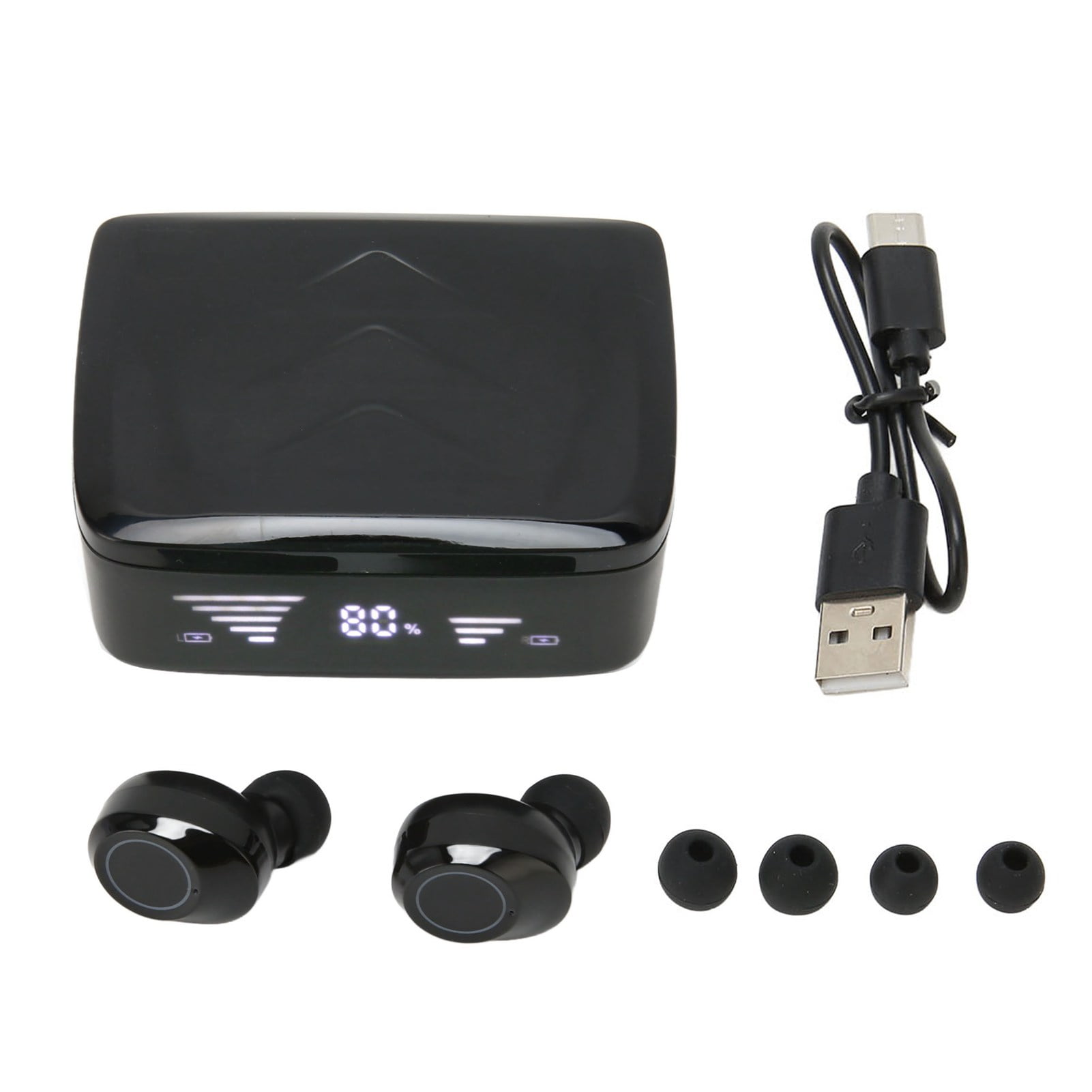 Bluetooth 5.3 Mini Wireless Earphones with IPX7 Waterproofing and Heavy ...