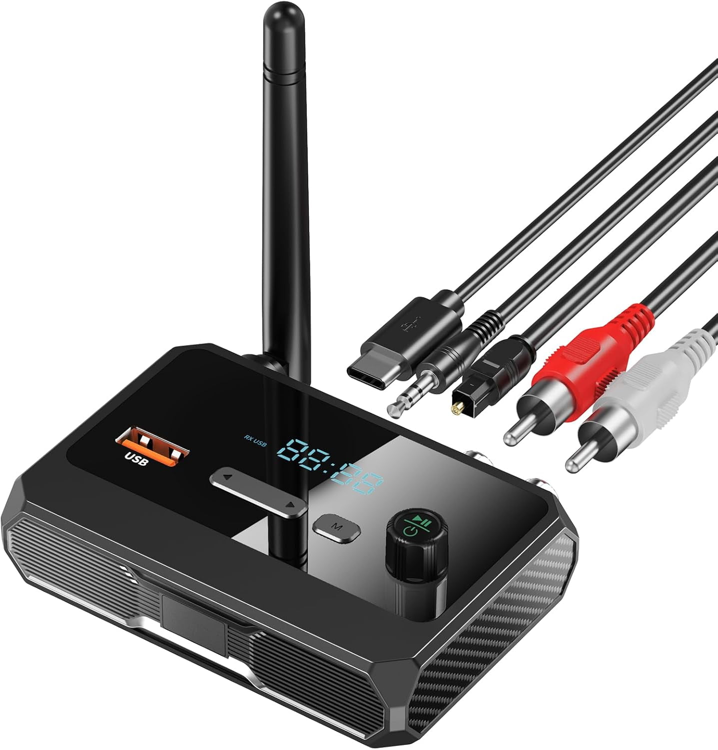 Bluetooth 5.3 Receiver for Home Stereo, RCA Bluetooth Adapter, Low ...