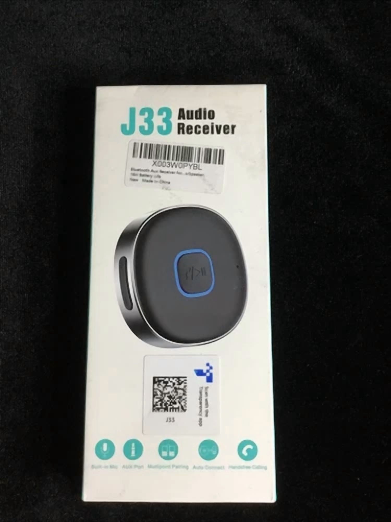 Bluetooth 5.3 Receiver Pair 2 Devices Aux Receiver 3.5Mm Battery 16 ...