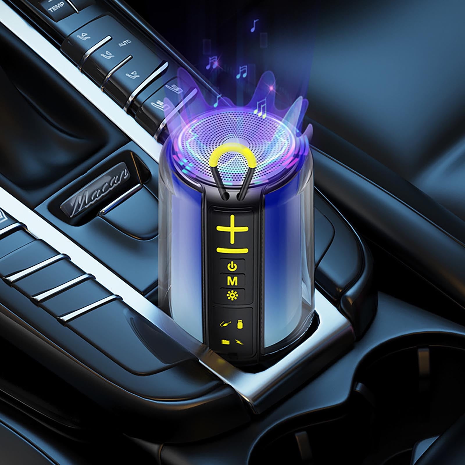 Bluetooth 5.3 Speaker, High Volume Portable Subwoofer, 57mm Full-Range ...