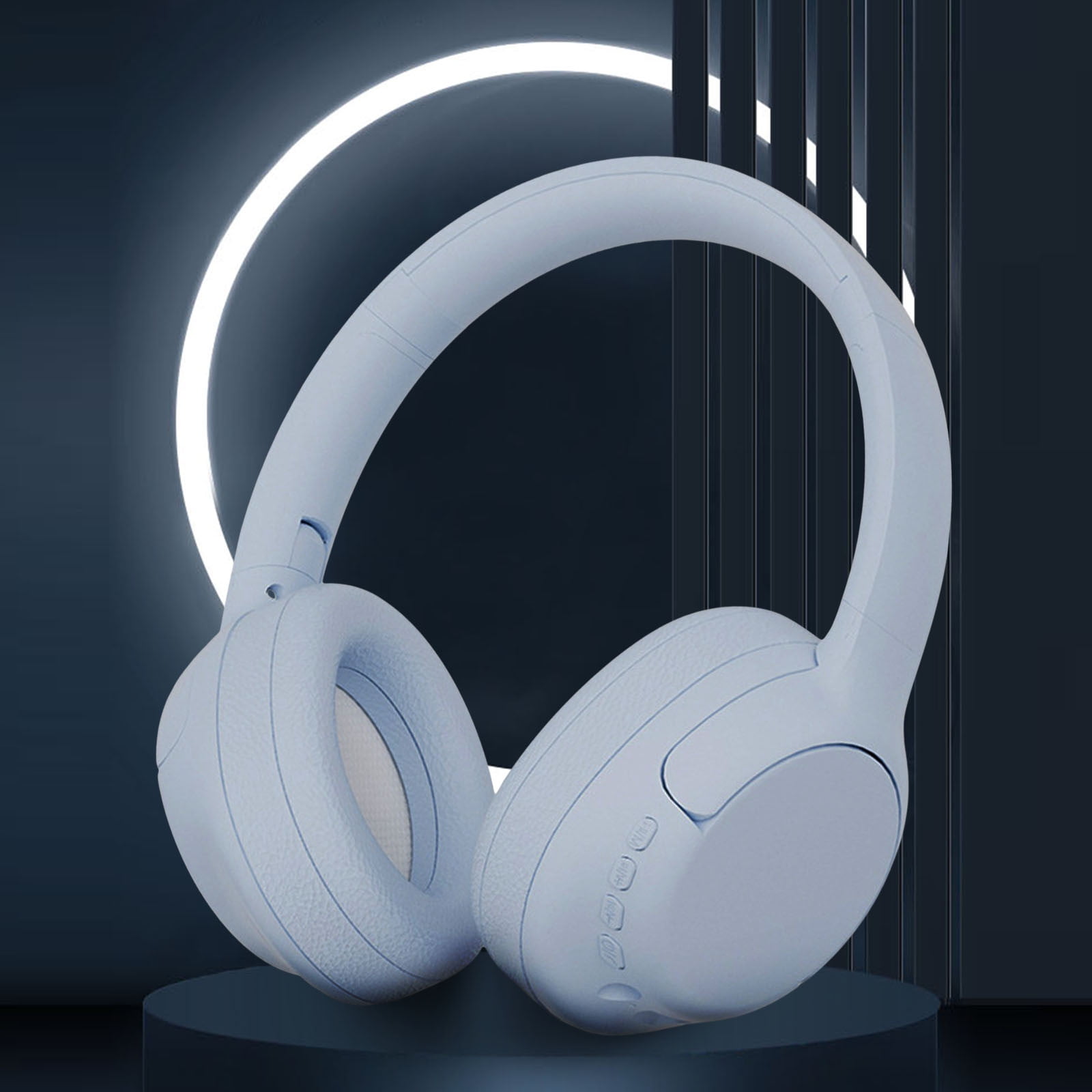 Bluetooth 5.3 Subwoofer Head-Mounted Foldable Headphones - Built-in Mic ...