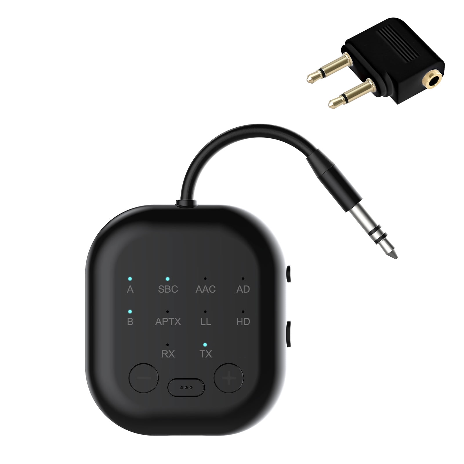 Bluetooth 5.3 Transmitter Receiver Qualcomm APTX Adaptive High-definition Low Latency 3.5mm Aux ...