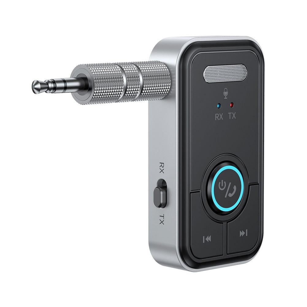 Bluetooth 5.3 Transmitter Receiver Wireless Audio Jack Adapter Mic w/ Aux W0T9 - Walmart.com